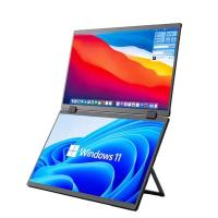 China Portable Ultra Thin Folding Dual Screen 15.6 Inch IPS LCD Laptop Expansion Display Full HD 1920 1080 Resolution 60Hz Refresh for sale