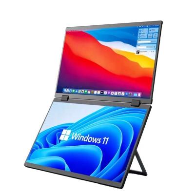 China Portable Ultra Thin Folding Dual Screen 15.6 Inch IPS LCD Laptop Expansion Display Full HD 1920 1080 Resolution 60Hz Refresh for sale