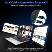 China 14inch Dual Screen LED Backlit Portable Monitor Laptop Expansion Screen Stock Trading Multi Display Folding 6ms Response Time for sale