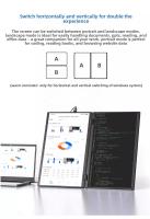 China New Portable Ultra Thin Folding Dual Screen 15.6 Inch IPS LCD LED Laptop Extension Type C 1920x1080 60Hz High Cost Performance for sale