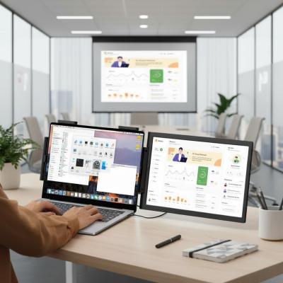 China 14 Inch Ultra Thin Portable Extended Sub Monitor for Laptop Business Meeting Outdoor Live Streaming for sale