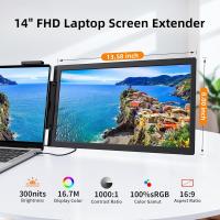 China New Wholesale 14Inch 16:9 Portable Right Screen One Line Transmission Laptop Auxiliary Monitor for sale