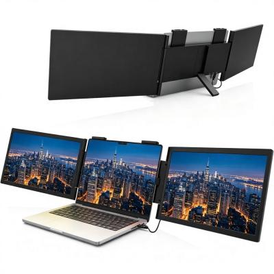 China New Customizable 14Inch Dual Portable Display 6ms LED Backlit Factory Wholesale Supply for Trading for sale