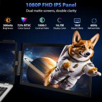 China New Customizable 14Inch Dual Portable Display 6ms LED Backlit Factory Wholesale Supply for Trading for sale