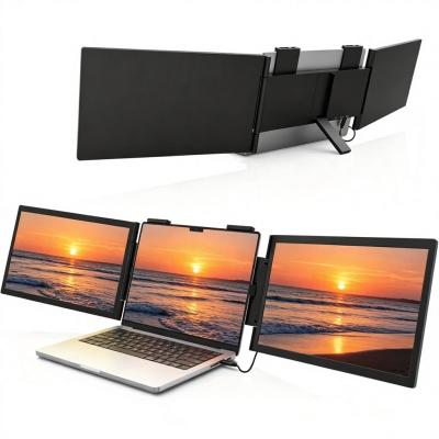 China New Wholesale 14Inch Dual Portable Monitor Folding Multi Display 6ms Response Time for Laptop for sale