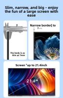 China 2026 New Style 6ms Fast Response 100Hz 21.4Inch IPS Portable Display Type-C Speaker for Home Office Gaming for sale