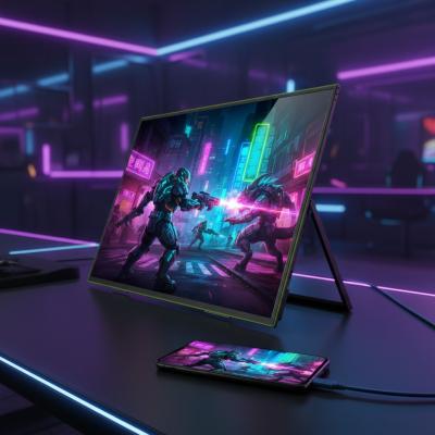 China Wholesale Hot Sale Split Mode IPS LED Portable Monitor Type C Fast Connect for Mobile Phone Device for sale