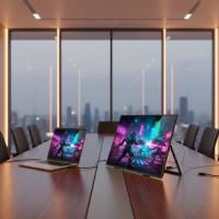 China wholesale hot sale IPS LED Backlit Portable Monitor Equipped with Stand Split Screen Mode for Mobile Devices for sale