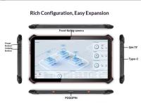 China OEM T1 New Rugged Tablet 10.1 Inch Android 14 Octa-Core CPU 4GB+64GB IP68 Waterproof 10000mAh Construction Logistics for sale