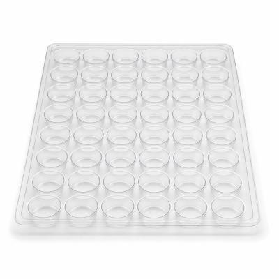 China Custom Clear PET Blister Tray 6x8 Cell Matrix Packaging Recyclable Eco Friendly Design for Consumer for sale