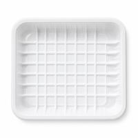 China Disposable PET Fresh Food Tray Thickened Thermoformed Blister Box for Fruit Meat Vegetable Supermarket Pet Container for Food for sale