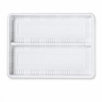 China Disposable PET Fresh Food Tray Thickened Thermoformed Blister Box for Fruit Meat Vegetable Supermarket Pet Container for Food for sale