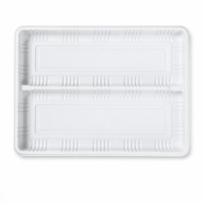 China Disposable PET Fresh Food Tray Thickened Thermoformed Blister Box for Fruit Meat Vegetable Supermarket Pet Container for Food for sale