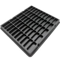 China Anti Static PET Blister Tray for IC Chip Semiconductor Packaging Custom Thermoformed ESD Tray for sale