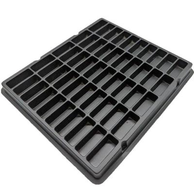 China Anti Static PET Blister Tray for IC Chip Semiconductor Packaging Custom Thermoformed ESD Tray for sale