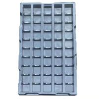 China Transparent Antistatic PVC Blister Tray Turnover Disposable Packaging Box for Makeup and Consumer Electronics for sale