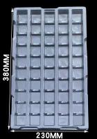 China Transparent Antistatic PVC Blister Tray Turnover Disposable Packaging Box for Makeup and Consumer Electronics for sale