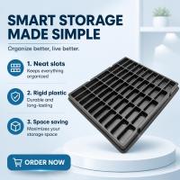 China Anti Static PET Blister Tray for IC Chip Semiconductor Packaging Custom Thermoformed ESD Tray for sale