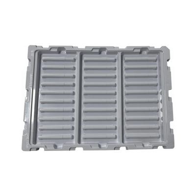 China Custom Anti Static Turnover Tray for IC Chip Components Packaging Thermoformed ESD PET Blister Tray for sale