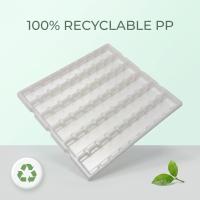 China Natural PP Anti Static Blister Tray ESD Plastic Turnover Tray for Electronic Components Parts Packaging for sale
