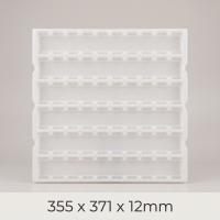 China Natural PP Anti Static Blister Tray ESD Plastic Turnover Tray for Electronic Components Parts Packaging for sale