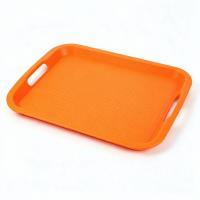China Thickened Plastic Catering Tray Rectangular Fast Food Shop Canteen Hotel Serving Tray Multi Color Commercial Tray for sale
