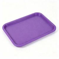 China Multi Color Available Commercial Fast Food Plastic Tray Anti Slip Surface Restaurant Canteen Food Serving Tray for sale