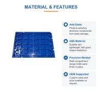 China ABS Storage Tray for Electronics Anti-static Customizable Shape & Logo for PCB Assembly for sale