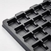 China PET Transparent Anti-Static Rectangle Blister Tray Custom Conductive Plastic Vacuum Forming PCB Packaging Tray for sale