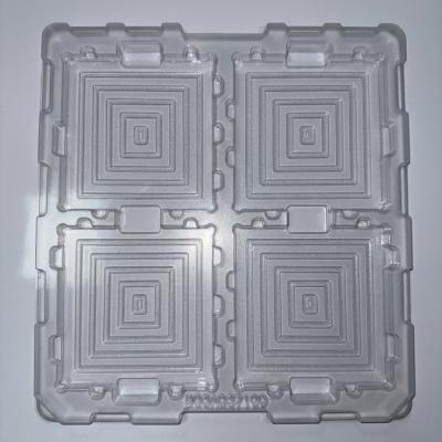 China 0.6mm Coated Clear PET Blister Tray Source Factory Custom Insert Tray for Precision Consumer Electronic Components Packaging ODM for sale