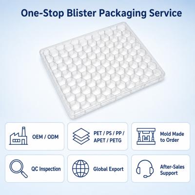 China PET Thermoformed Plastic Tray for Auto Parts Automotive Components Protective Packaging Insert Box for sale