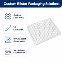 China PET Thermoformed Plastic Tray for Auto Parts Automotive Components Protective Packaging Insert Box for sale