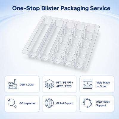 China Custom Disposable Antistatic Blister Trays for Consumer Electronics Automotive Parts Packaging Logistics Use Customized Options for sale