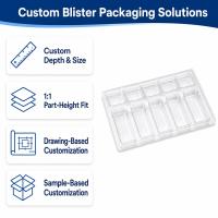 China OEM ODM PET Blister Tray Made With Custom Mold Cavity Design Tailored for Hardware and Auto Parts Packaging Factory for sale