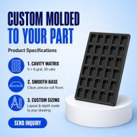 China Black PET Blister Base Tray With PS Insert For Hardware Electronic Chip Packaging Custom Thermoformed Inne rboite plastique for sale