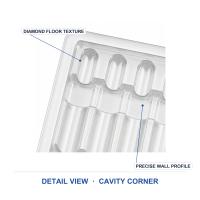 China Custom Blister Packaging Plastic Box With PET Liner for Hardware Transparent Tray Custom Packaging Boxes Plastic for sale