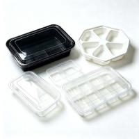 China PET Food Grade Blister Packaging Box Multi Grid Compartment Plastic Container Custom for Pastry Fruit Storage for sale