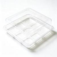 China Food Grade Clear Multi Compartment Blister Box Custom Mold Size for Snack Dessert Food Packaging Container for sale