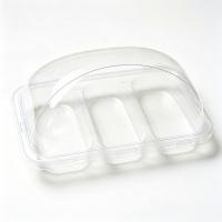 China Food Grade Clear Blister Packaging Box Custom Mold Production Multi Compartment for Preserved Fruit Snack Tray for sale