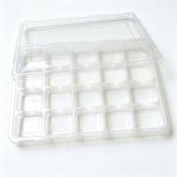 China Food Grade Clear Blister Packaging Box Custom Mold Production Multi Compartment for Preserved Fruit Snack Tray for sale