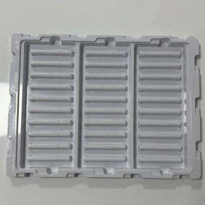 China 0.8mm White PET Blister Tray Source Factory Custom Insert Tray for Consumer Electronics Precision Parts Packaging OEM for sale