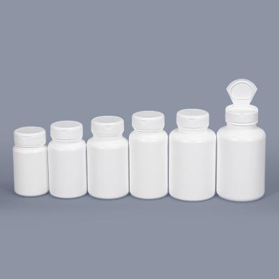 China Custom Logo Printing Flip Top Cap Medicine Pill Bottles 30ml to 500ml Pharmaceutical Storage Containers for sale