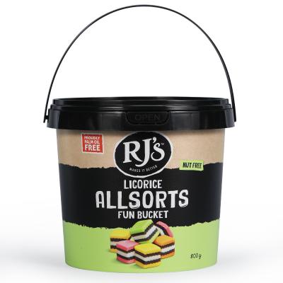 China 300ml-5L Food Grade Round Bucket for Peanut Butter IML Container with -20°C to 120°C Temperature Range for sale