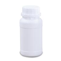 China 250ml White Biodegradable HDPE Fluorinated Plastic Bottles for Pharmacy Pills - 125mm Height, 62mm Diameter for sale