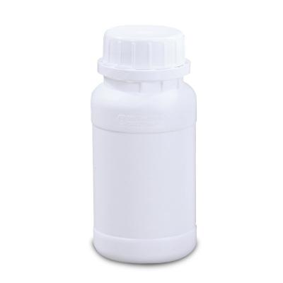 China 250ml White Biodegradable HDPE Fluorinated Plastic Bottles for Pharmacy Pills - 125mm Height, 62mm Diameter for sale