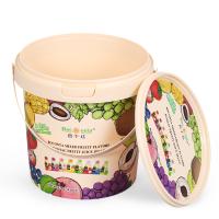 China 300ml to 5L Cold-Chain Round IML Container for Chocolate Spread and Food Sauces with Custom Logo for sale