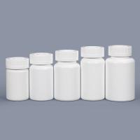 China White Round Plastic Pill Bottles 30ml-100ml with Child-Proof Caps for Pharmaceutical Tablet Storage for sale