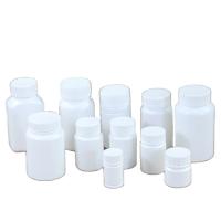 China Biodegradable HDPE Medicine Bottle Screw Cap Container 20ML-200ML Capacity Food Grade Pharmaceutical Storage for sale