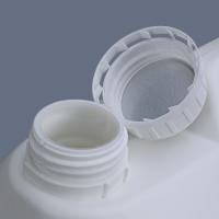 China 10L 2.5 Gallon Fluorinated HDPE Chemical Bottle Barrel 363mm Height For Reagent Storage for sale