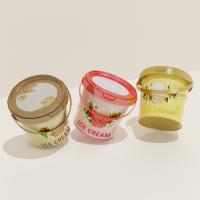 China Food Grade PP Buckets 1L to 20L for Shea Butter Chocolate Spread Food Sauces Beverages Transparent Containers for sale